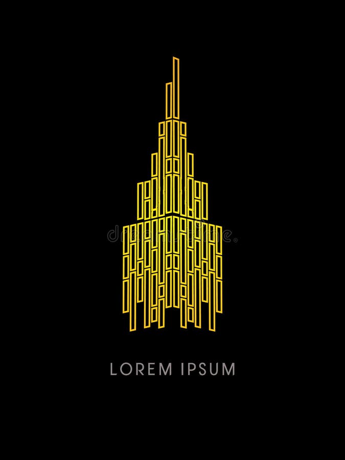 Abstract building graphic stock vector. Illustration of high - 87639517