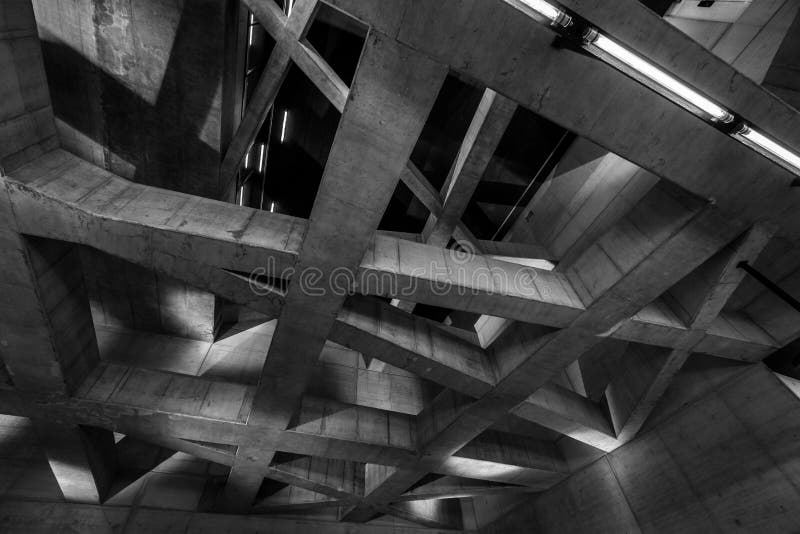 Abstract building interior stock image. Image of black - 34352083