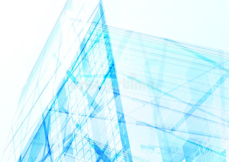 Abstract Building from the Lines Stock Illustration - Illustration of ...