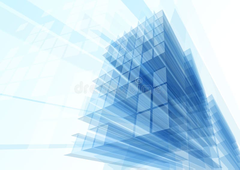 Abstract Building from the Lines Stock Vector - Illustration of corner ...