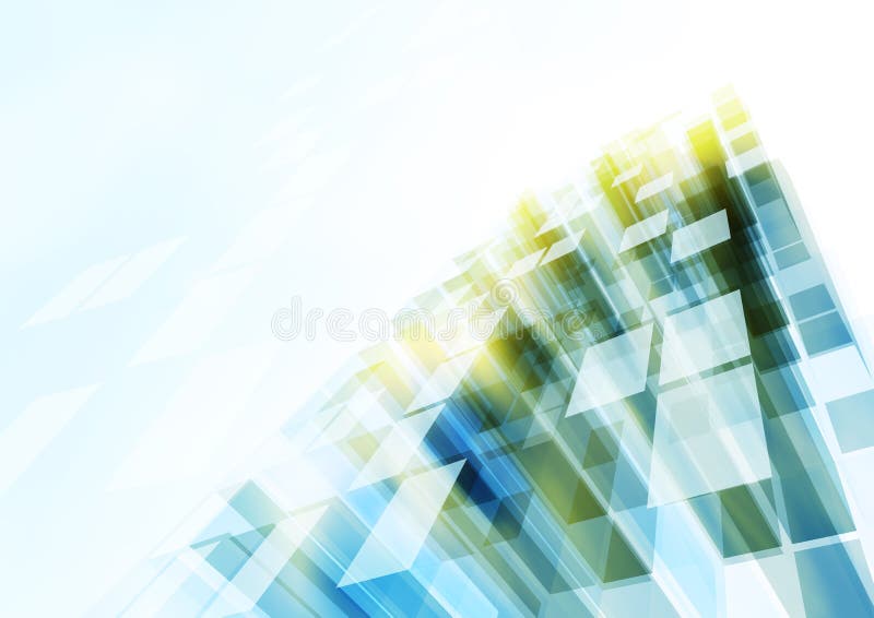 Abstract Building from the Lines Stock Vector - Illustration of corner ...