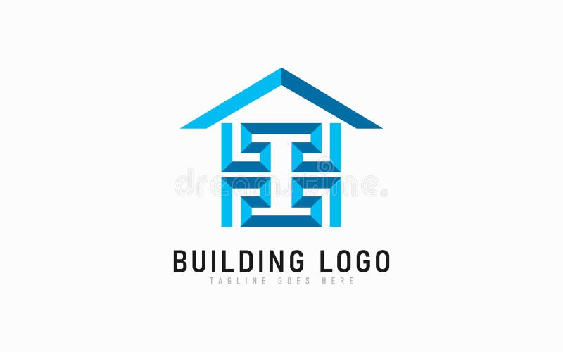 Building Tech Logo Design Set Stock Vector - Illustration of clean ...