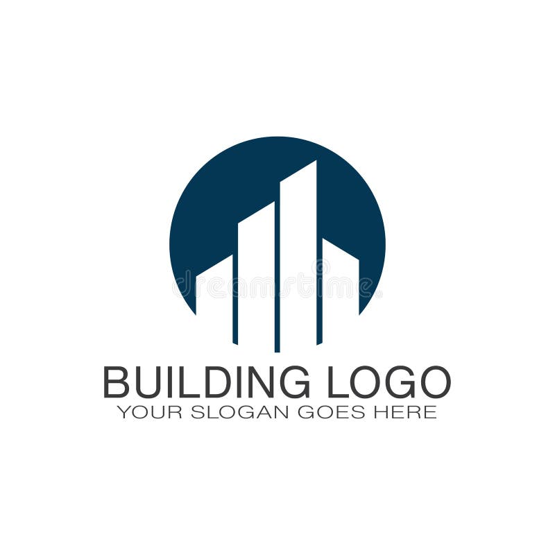 Abstract Building Structure Logo Design Stock Vector - Illustration of ...