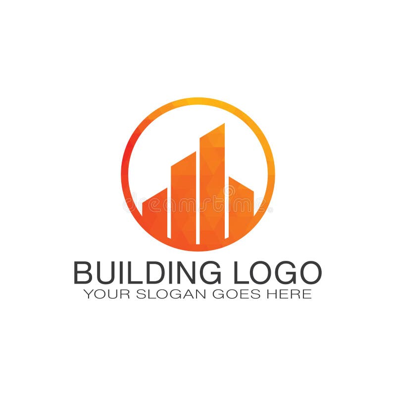 Abstract Building Structure Logo Design Stock Vector - Illustration of ...