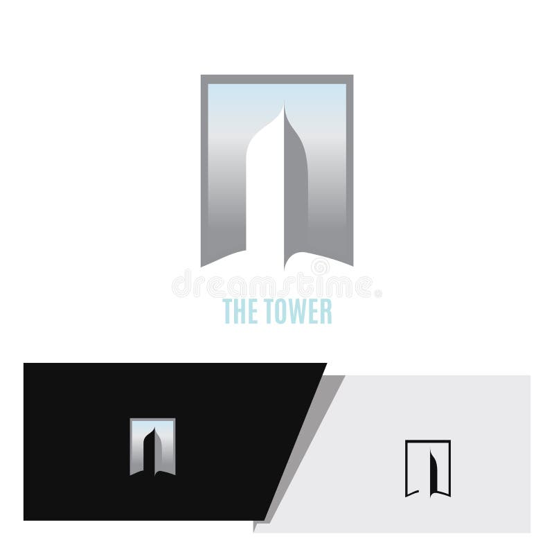 Abstract Building or Tower Logo Stock Vector - Illustration of property ...