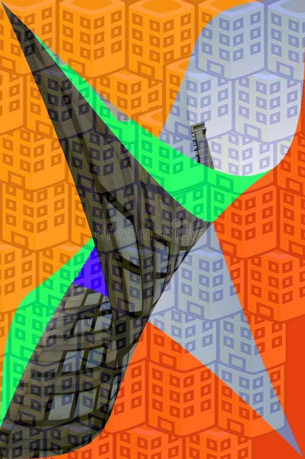 Abstract buildings stock illustration. Illustration of celebrate - 10845111
