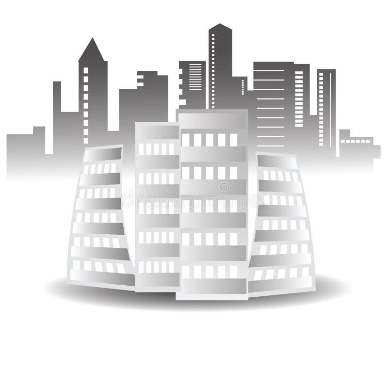 Abstract buildings stock vector. Illustration of ladder - 34593936