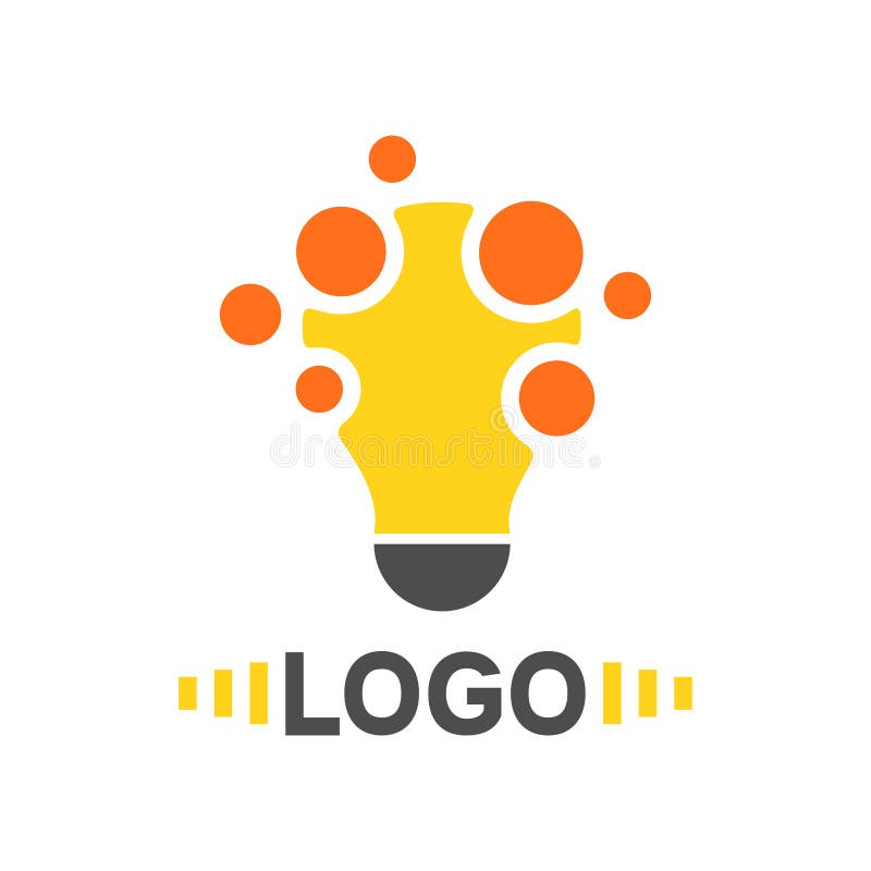 Abstract bulb stock vector. Illustration of grey, design - 115073560