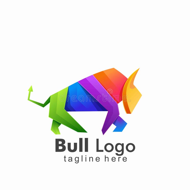 Abstract Bull Head Logo Vector Illustration. Bull Head Mascot for ...
