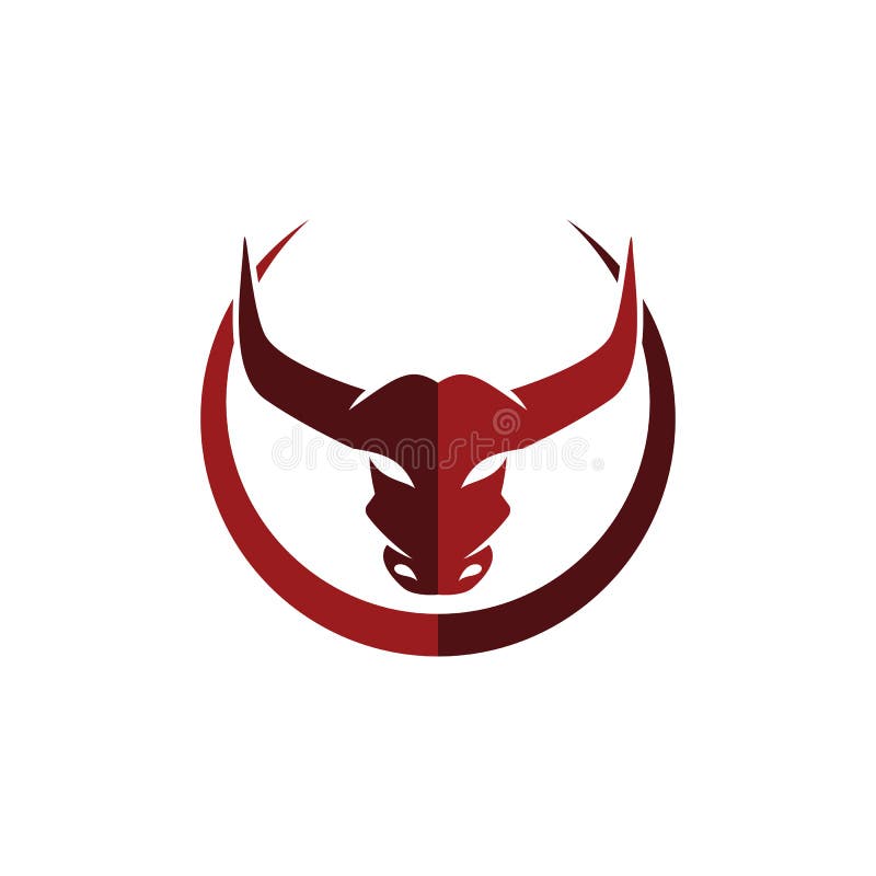 Abstract Bull Logo Vector Illustrations Design Icon Logo Stock Vector ...