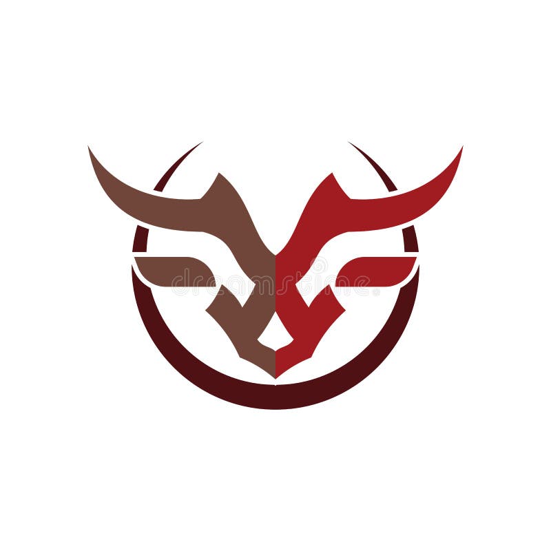Abstract Bull Logo Vector Illustrations Design Icon Logo Stock Vector ...