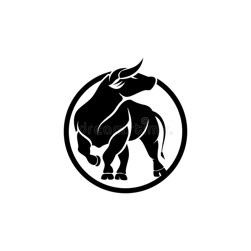 Abstract Bull Logo Vector Illustrations Design Icon Logo Stock Vector ...