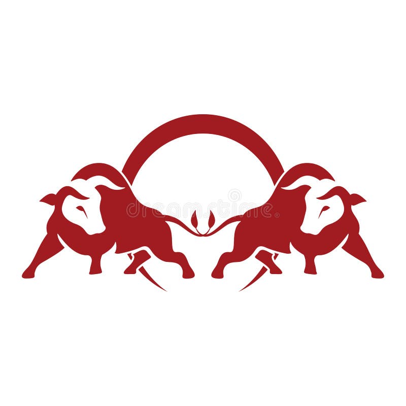 Abstract Bull Logo Vector Illustrations Design Icon Logo Stock Vector ...