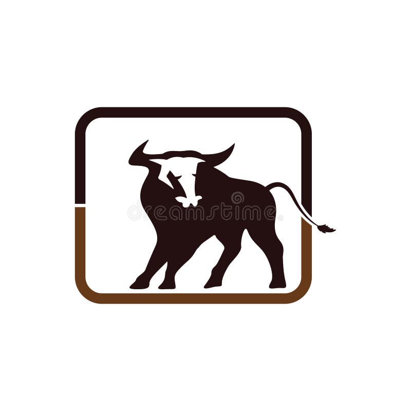 Abstract Bull Logo Vector Illustrations Design Icon Logo Stock Vector ...