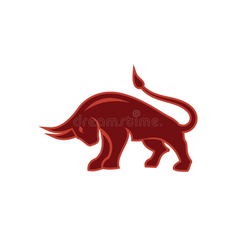 Abstract Bull Logo Vector Illustrations Design Icon Logo Stock Vector ...