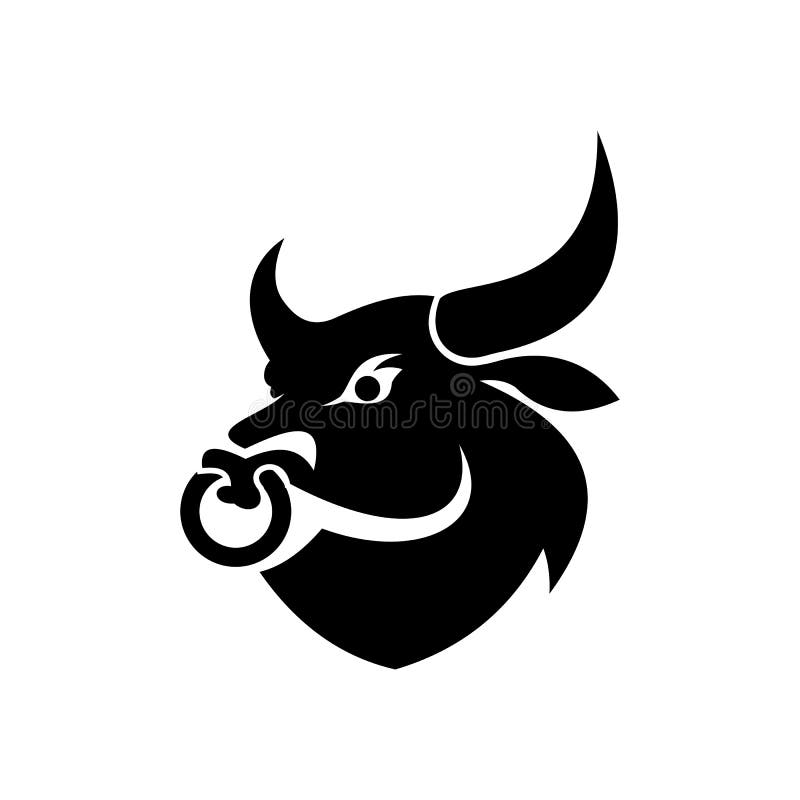 Abstract Bull Logo Vector Illustrations Design Icon Logo Stock Vector ...
