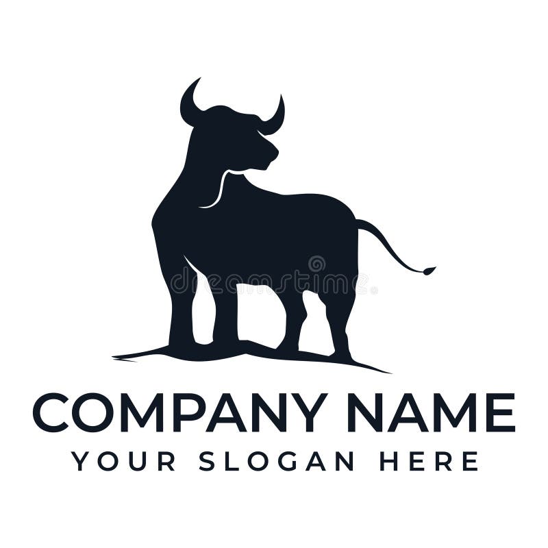 Abstract Bull Logo Vector Illustrations Design Icon Logo Stock Vector ...