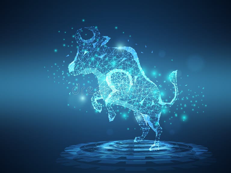 Polygon Bull Blue Stock Illustrations – 168 Polygon Bull Blue Stock ...