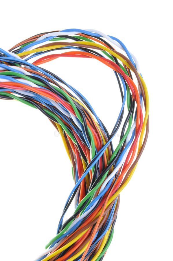 Abstract Bunch of Colored Wires Stock Image - Image of equipment ...