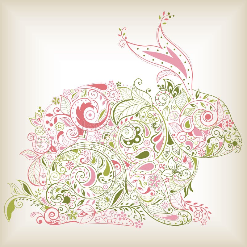 Abstract Bunny stock illustration. Illustration of abstract - 23440086