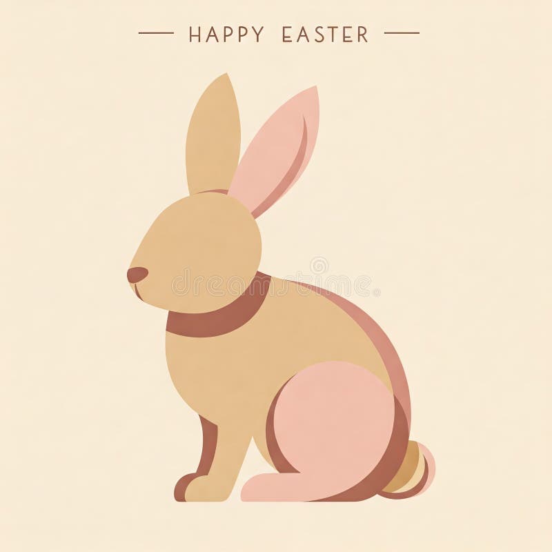 Abstract Bunny Design stock illustration. Illustration of greeting ...