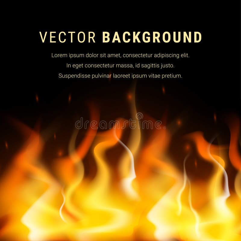 Abstract Burning Flames Background Stock Illustration - Illustration of fire, shapes: 104436602