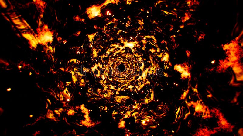 Abstract Burning Fire Vortex Particles Background Stock Illustration ...