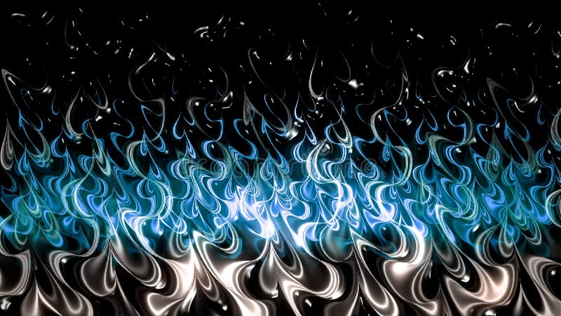 Abstract Burning Flame Background, Seamless Loop. Motion. Grey and Blue ...