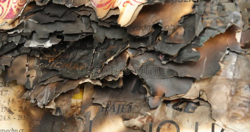 Abstract Burning Paper Texture Closeup Stock Video - Video of ...