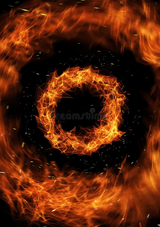 Abstract Burning Flames Background Stock Illustration - Illustration of ...