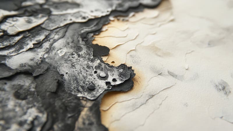Abstract Burnt Texture with Charred Patterns and Scorched Edges Stock ...
