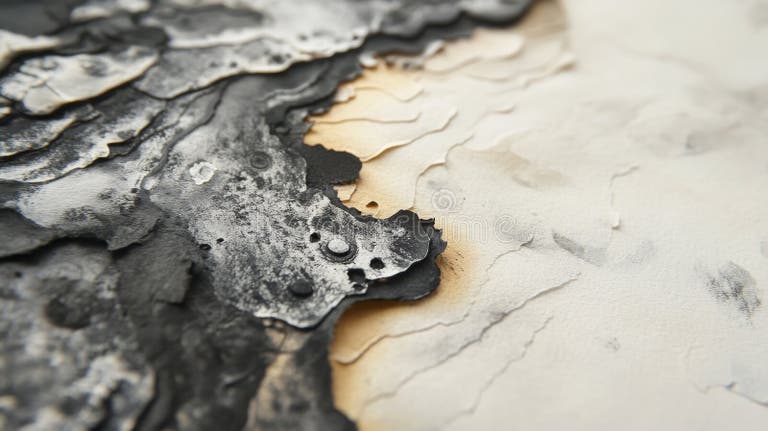 Abstract Burnt Texture with Charred Patterns and Scorched Edges Stock ...