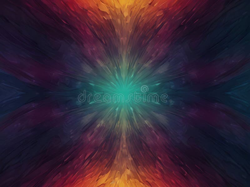 An Abstract Burst of Colors Spreading Out from the Middle, Ai Generated ...