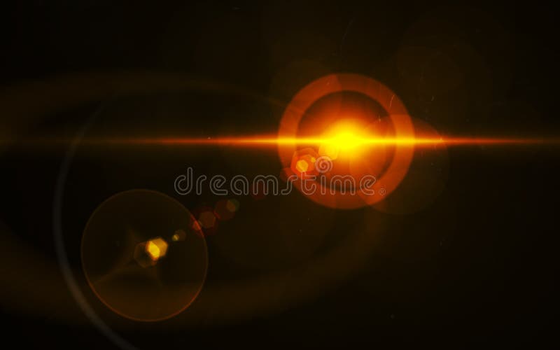 Abstract Sun Burst with Digital Lens Flare Background.Abstract Digital Lens Flares Special ...