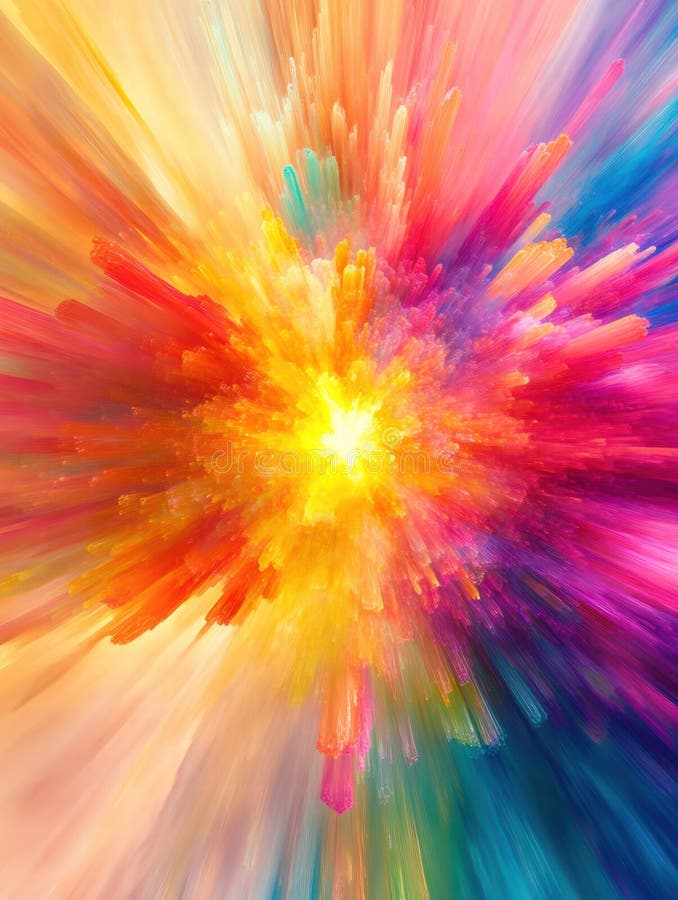 Vibrant Explosion of Colors with Ample Space for Creative Text ...