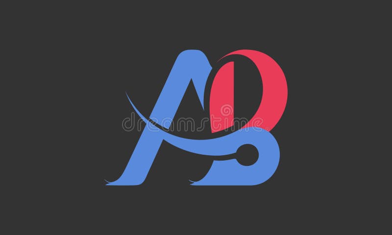Abstract Business AB Modern Logo Template Design Stock Vector ...