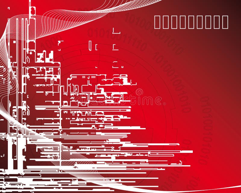 Technical Red Background. stock vector. Illustration of space - 62135853