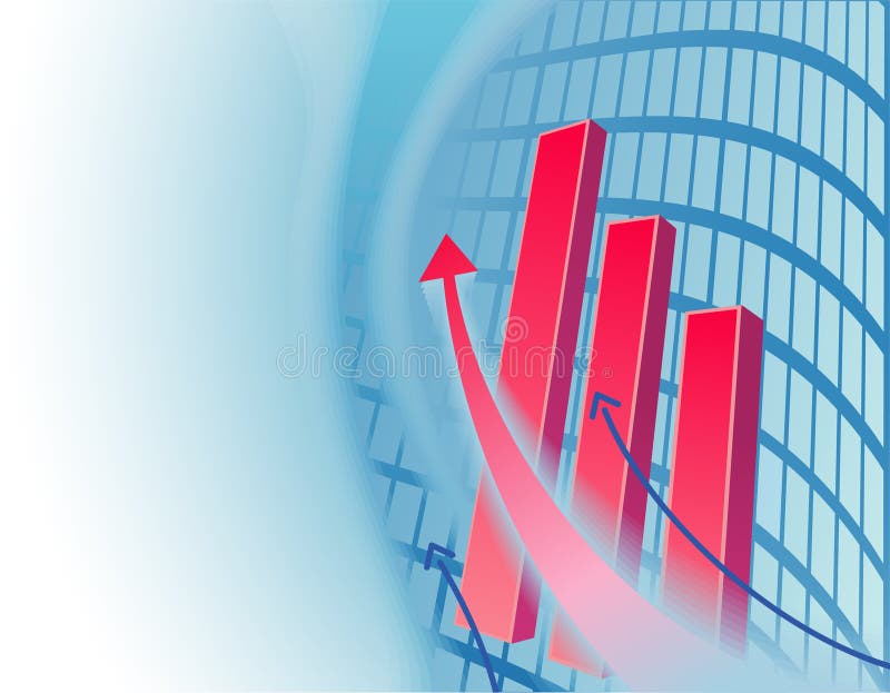 Abstract Business Background with Chart Stock Vector - Illustration of ...