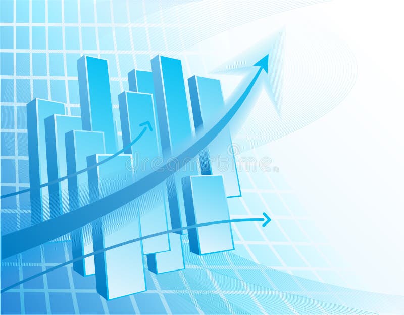 Abstract Business Background with Chart Stock Illustration ...