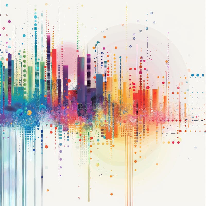 Abstract Business Background with Data-driven Design. Stock ...