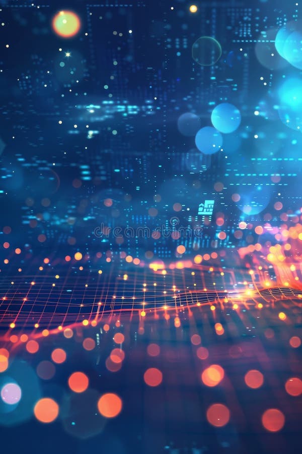 Abstract Business Background with Digital Transformation Theme. Stock ...