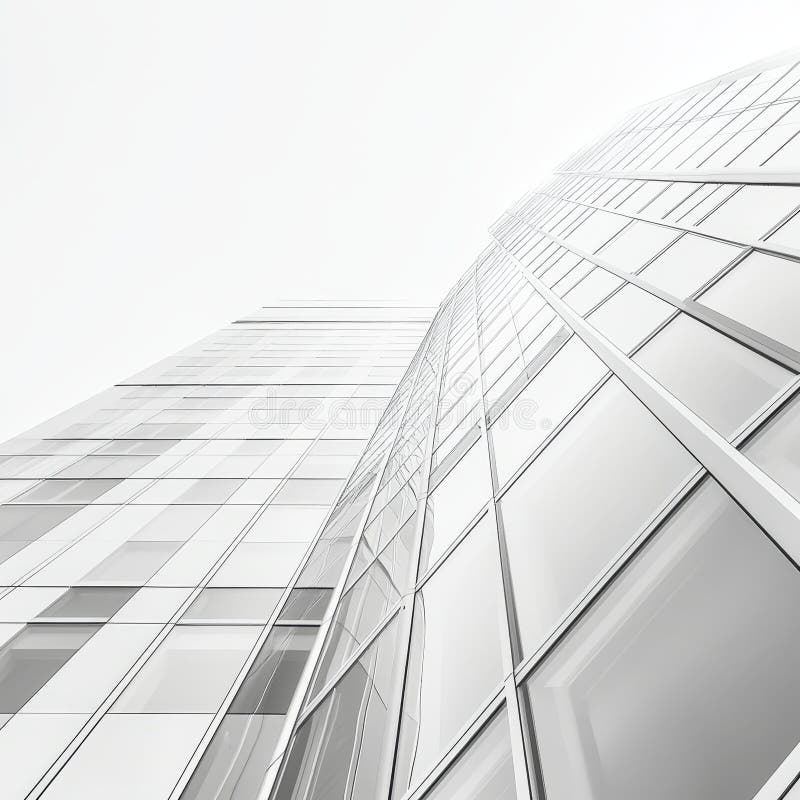 Abstract Business Background with Glass Skyscrapers. Vector Illustration Stock Illustration ...