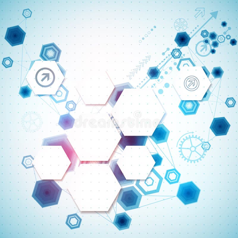 Abstract Business Background with Technological Elements Stock ...