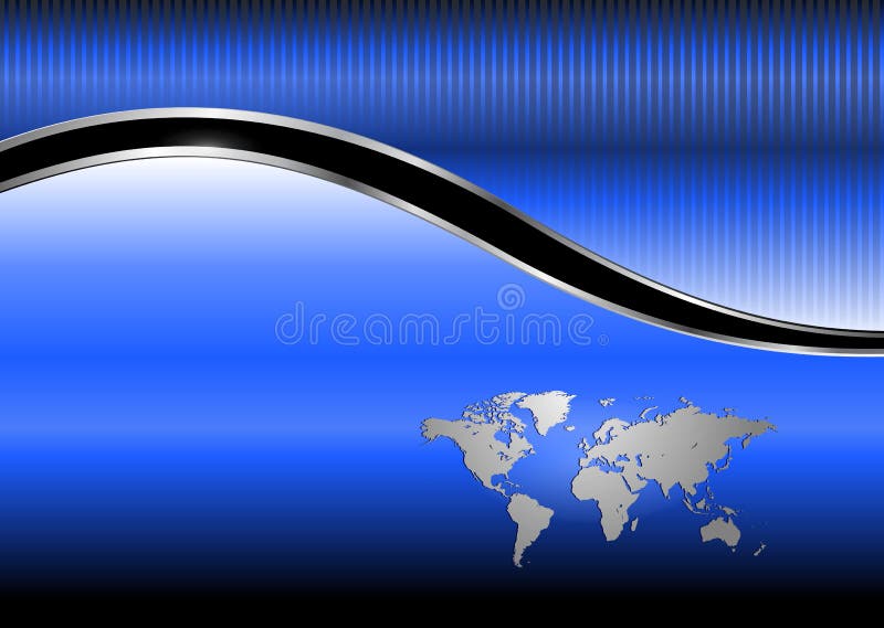 Abstract Business Background with World Map Stock Vector - Illustration ...