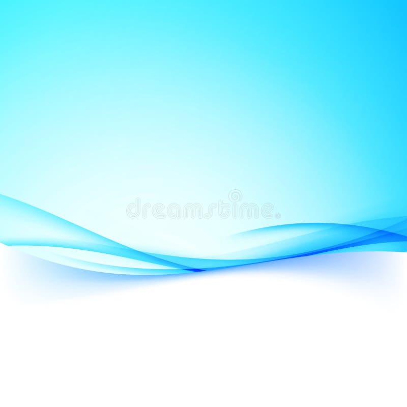 Abstract Business Blue Swoosh Wave Border Folder Stock Vector ...