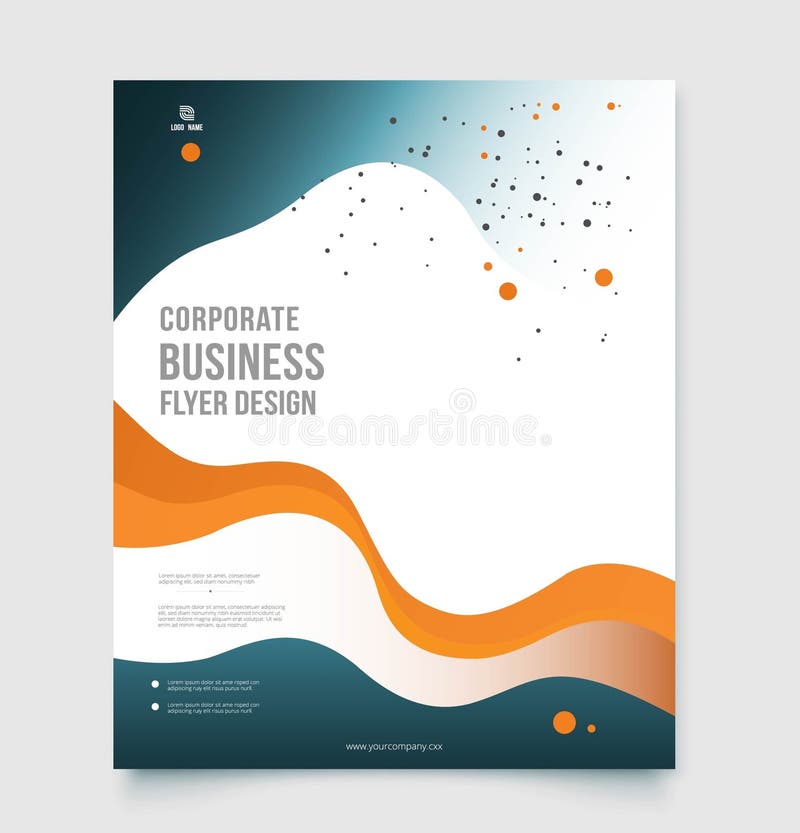 Abstract Business Card and Corporate Flyer, Poster Template Stock ...