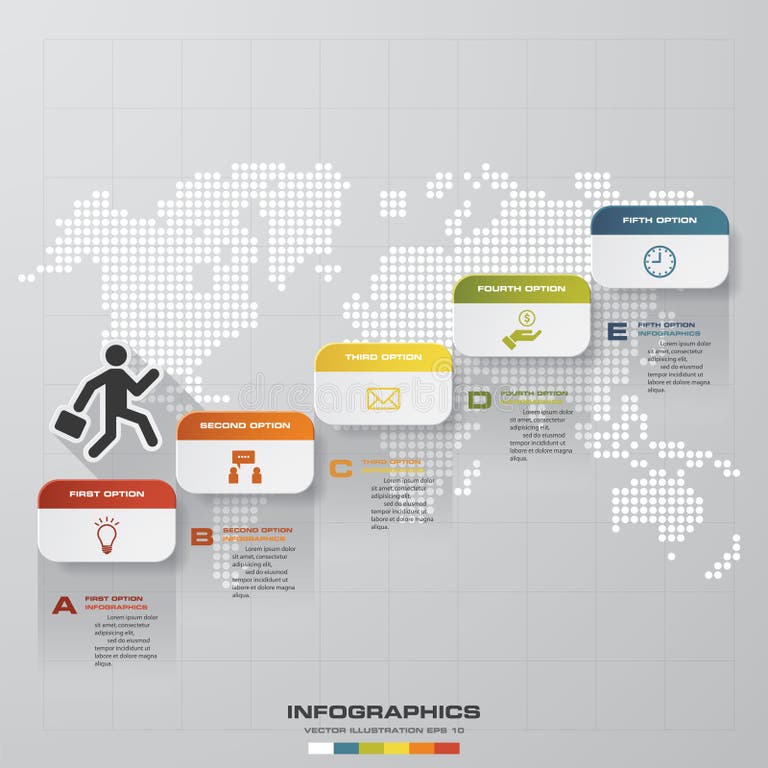 Steps Chart Template Graphic Website Layout Stock Illustrations ...