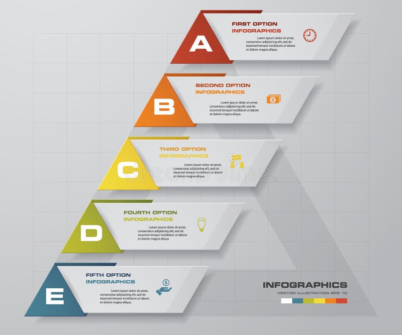 Vector Step Infographic Chart Design with Icons and 6 Options or Steps ...