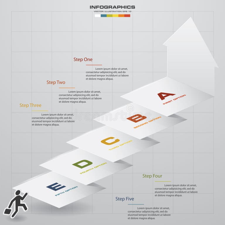 Steps Chart Template Graphic Website Layout Stock Illustrations ...