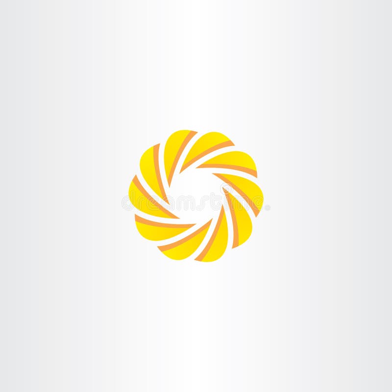 Abstract Business Circle Element Logo Yellow Icon Vector Stock Vector ...